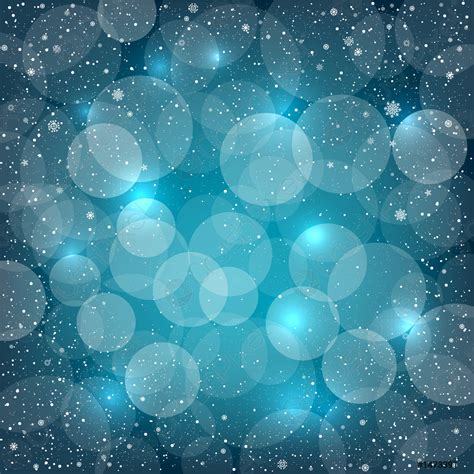 Blue Bokeh Snow Background Stock Vector 1473391 Crushpixel