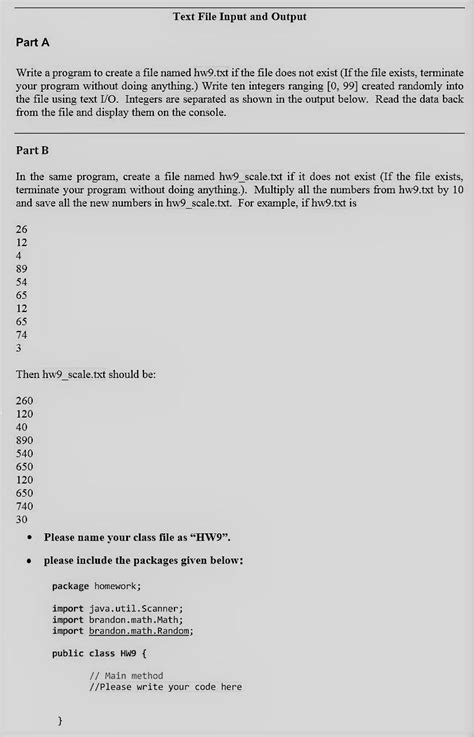 Solved Text File Input And Output Part A Write A Program To Chegg Com