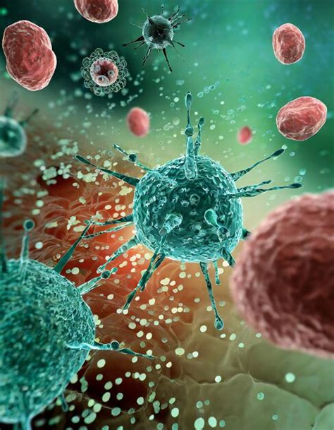 Premium Photo Tumor Microenvironment Background With Cancer Cells Tcells Nanoparticles Molecules