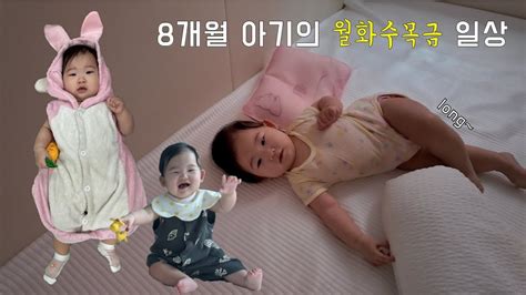 육아 Vlog 8개월 아기의 월화수목금 일상 Youtube