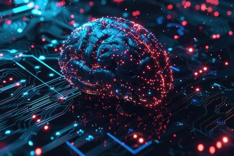 Premium Photo Neural Circuit And Electronic Cyber Brain In A Quantum Computing System