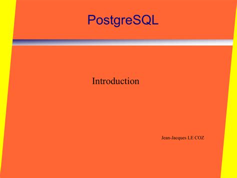 Postgresql E