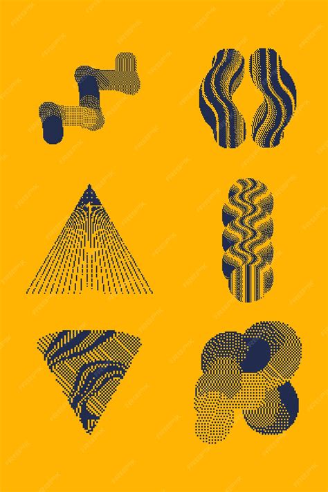 Premium Vector Bitmap Pixel 8bit Ornament Asset Dither Graphic