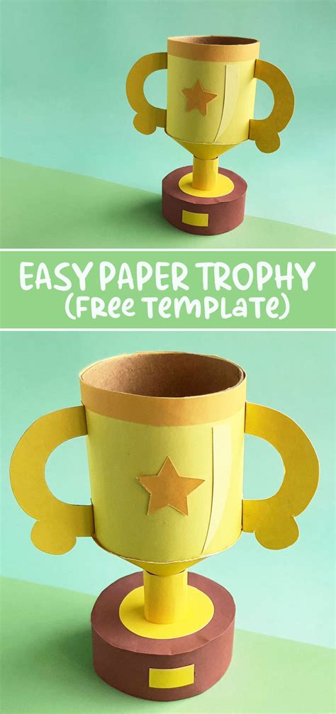 Paper Trophy Craft Perfect For Father S Day Artofit