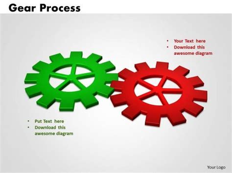 PowerPoint Theme Gears Process Business Ppt Slides