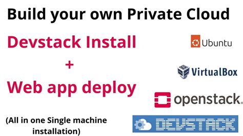 Openstack Install Using Devstack Vm Web App Deployment Youtube