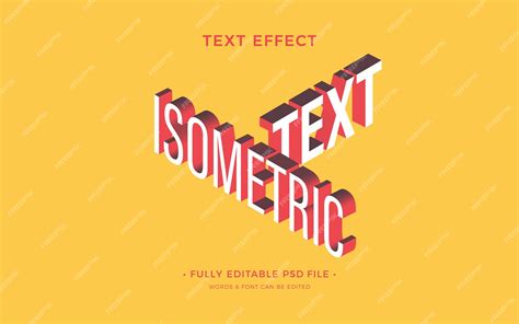 Premium Psd Isometric Text Effect