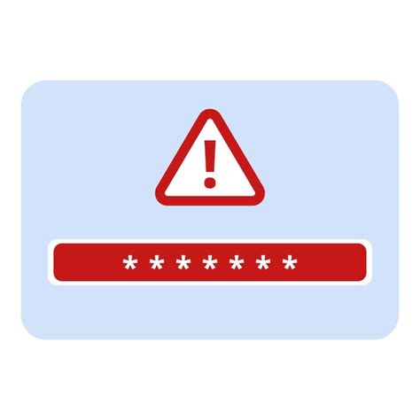 Premium Vector Wrong Password Alert Error Icon Cartoon Vector User