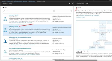 illustrated steps to creating scheduled shutdown and startup for azure