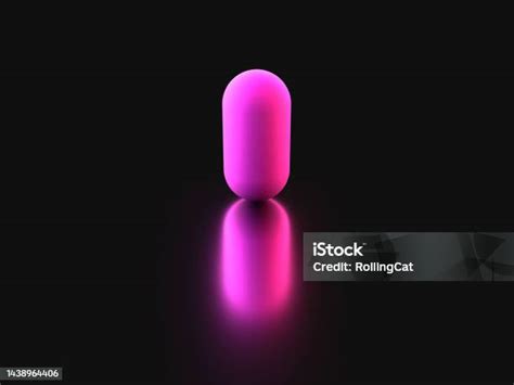 어둠 속에 떠 있는 파란색과 분홍색 조명으로 조명된 알약의 3d 그림 0명에 대한 스톡 사진 및 기타 이미지 0명 3차원 형태 가상현실 Istock