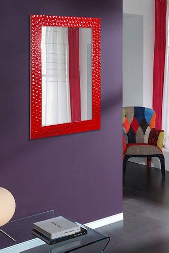 Зеркало настенное в пластиковой рамке АртДекор Sahara red 860x660 ...