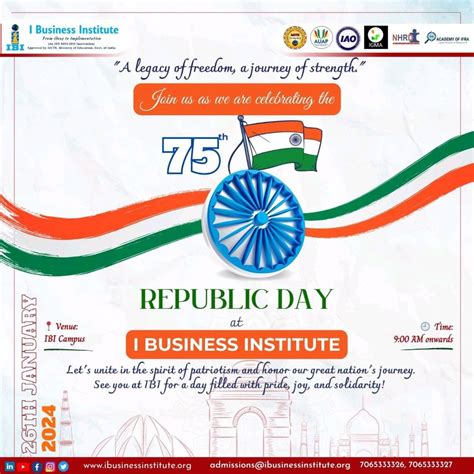 I Business Institute On Linkedin Republicdaycelebration Ibipatriotism 75threpublicday