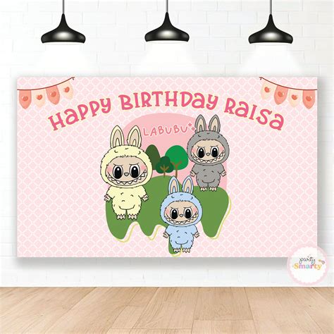 Labubu Girl Backdrop Party Smarty