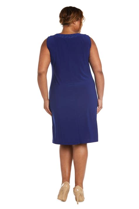 Taupe Randm Richards 8993w Plus Size Short Jacket Dress For 890 The