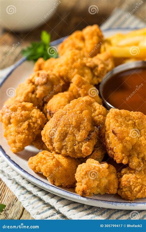 Organic Fried Chicken Nugget Bites Stock Image Image Of Sauce Bite 305799417