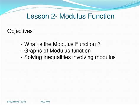 Ppt Lesson 2 Modulus Function Powerpoint Presentation Free Download Id8993239
