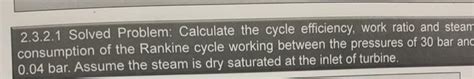 Solved Solved Problem Calculate The Cycle Chegg