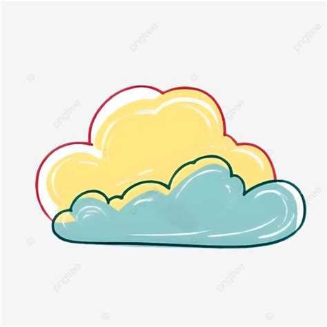 만화 손으로 그린 스타일 귀여운 구름 만화 손으로 그린 스타일 귀여운 Png 일러스트 및 이미지 에 대한 무료 다운로드 Pngtree