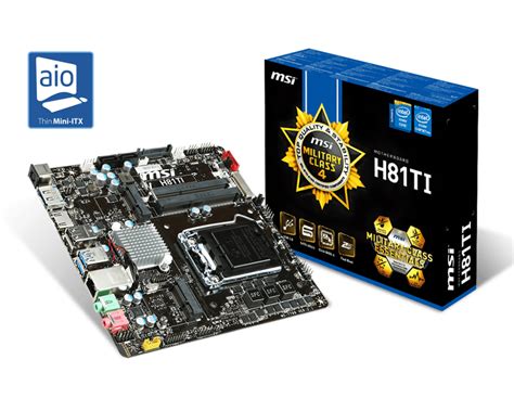 Specification H81TI | MSI Global - The Leading Brand in High-end Gaming ...