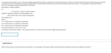 Solved A Company Has Decided To Use 0 1 Binary Integer