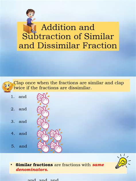 Addition And Subtraction Of Similar And Dissimilar Fraction Pdf Teaching Mathematics
