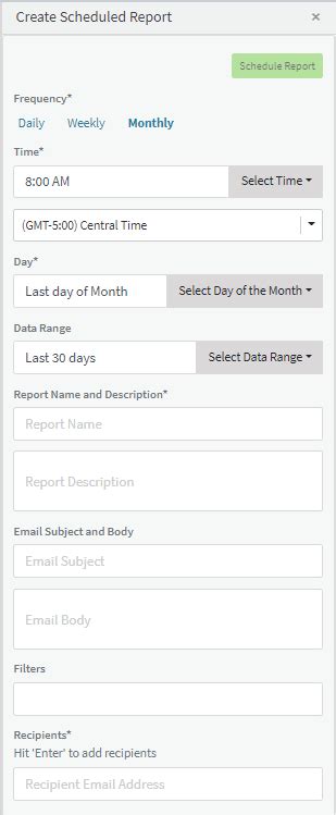 Schedule A Report