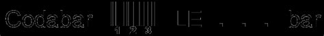 Codabar 123 Le Lesbar Font Free Download Maisfontes