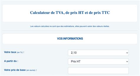 Calcul Ht Ttc By Esso Awesso 55 Off