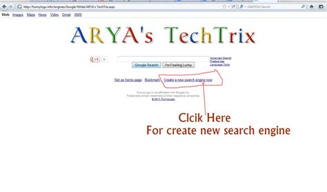 Aryas Techtrix Make Your Own Search Engine