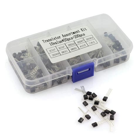 200pcs Npn Pnp Transistor 10 Values Assorted Kit