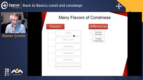 Back To Basics Const And Constexpr