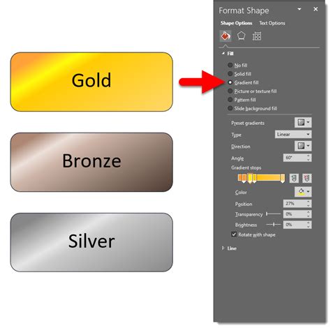 Powerpoint Metallic Shapes The Powerpoint Blog