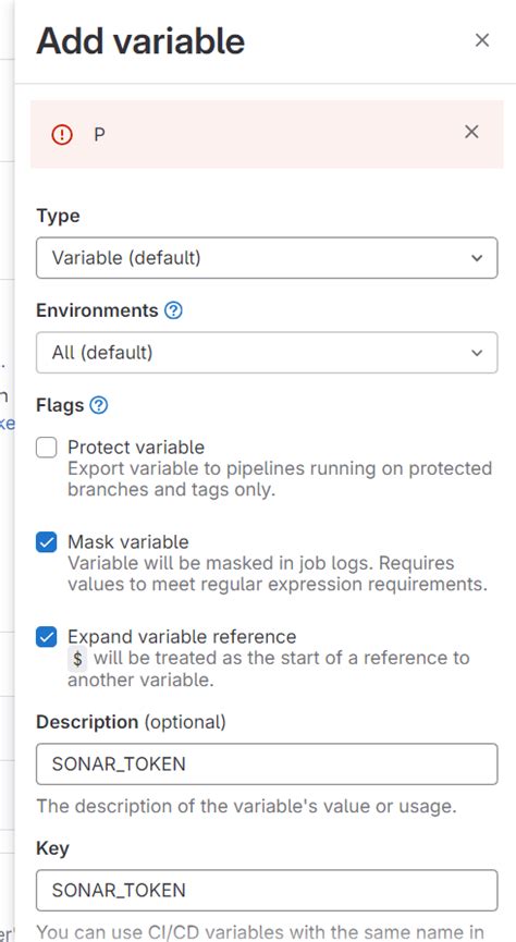 unable to add variables in settings ci cd gitlab ci cd gitlab forum