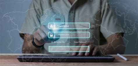 Cyber Security Concept Internet Access Join Social Protection Or