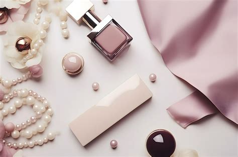 Premium Ai Image Captivating Details In A Beauty Array Of Products Jewelry And Macarons