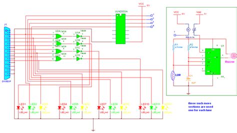 Traffic Control Signal Circuit Diagram