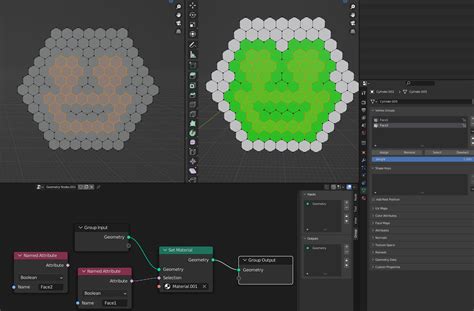 Problems With The Applying Material Using Geometry Nodes Blender Stack Exchange