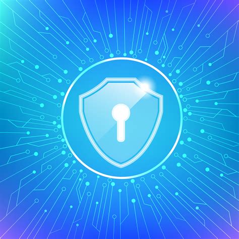 Shield With Key Hole Cyber Security Protection Icon 680367 Vector Art At Vecteezy