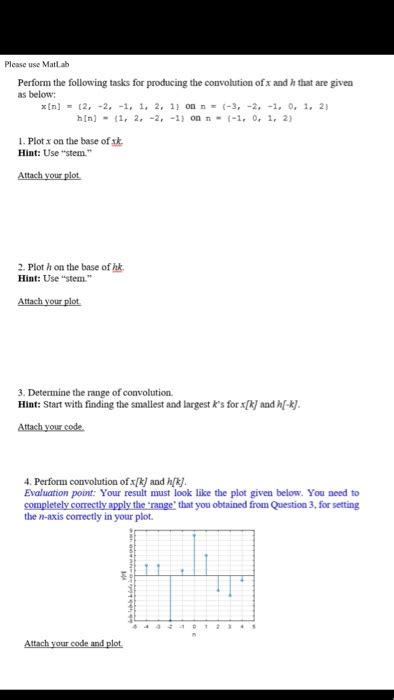 Solved Please Use Matlab Perform The Following Tasks For