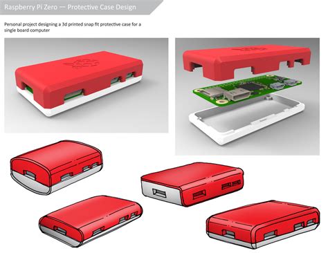 Raspberry Pi Zero Protective Case By Joel Miller At Coroflot Com