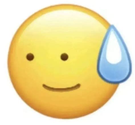 黄色笑脸表情挂着汗珠，尽显无奈又好笑的可爱模样 聊天必备沙雕表情包表情包图片动图 求表情网 斗图从此不求人