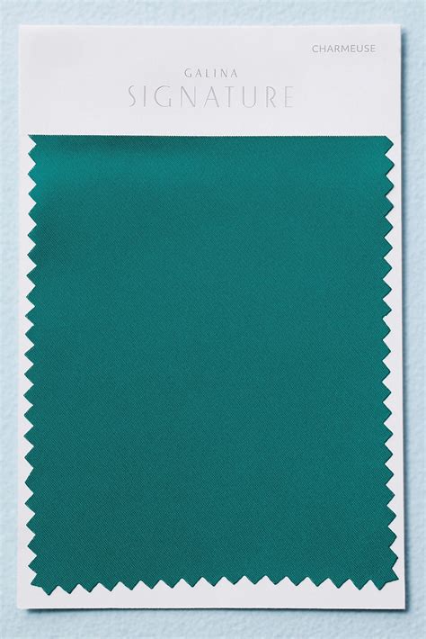 True Teal Fabric Swatch Davids Bridal