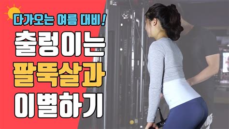 다가오는 여름 출렁이는 팔뚝 살과 이별하기 초보자를 위한 헬스장 운동 루틴 Youtube