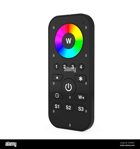 Infrared Remote Lighting Control For Rgb Led Lamp Or Rgb Strip On A White Background 3d