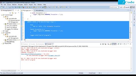 how to use java util logging class in java for creating logs part 2 youtube