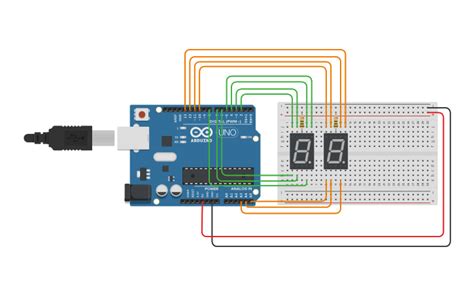 Circuit Design Contatore Da 0 A 99 Tinkercad