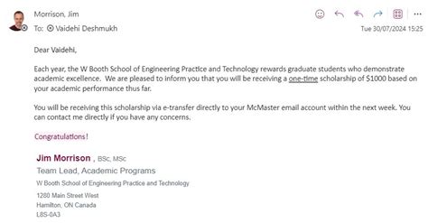 🎉 Exciting News 🎉 Im Thrilled To Share That I Have Been Awarded A Scholarship By The W Booth