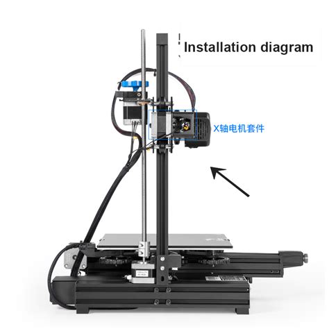 Creality 3d Ender 3 V2 24v X Axis Motor Kit With Stepper Motor Limit Switch For 3d Printer