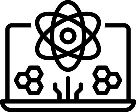 Black Line Icon For Computer Science 48205472 Vector Art At Vecteezy