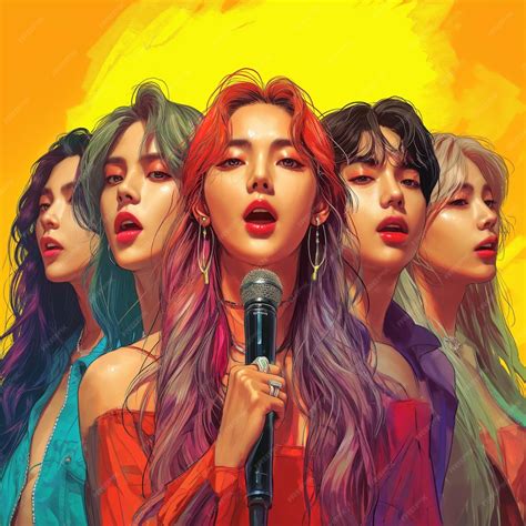 Premium Photo Kpop Group